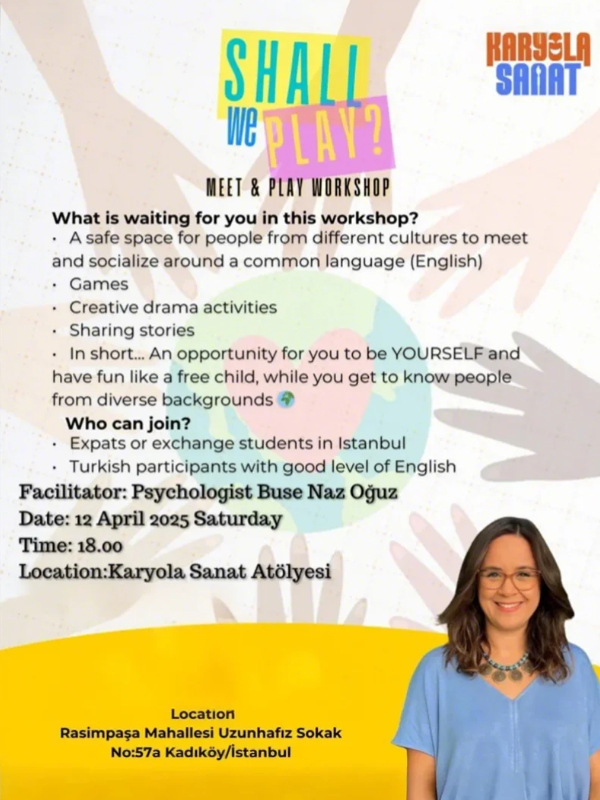 Workshop Title: Shall We Play? Biletleri | biletinial